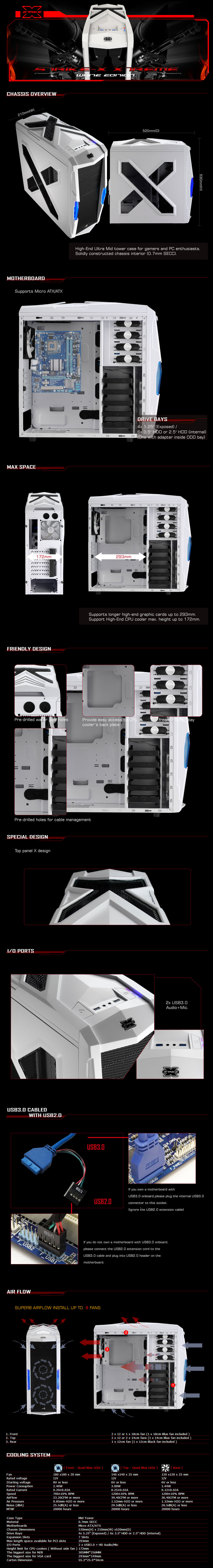 Buy Aerocool Strike-X Xtreme Case White Edition [AERO-XTREMEW] | PC ...