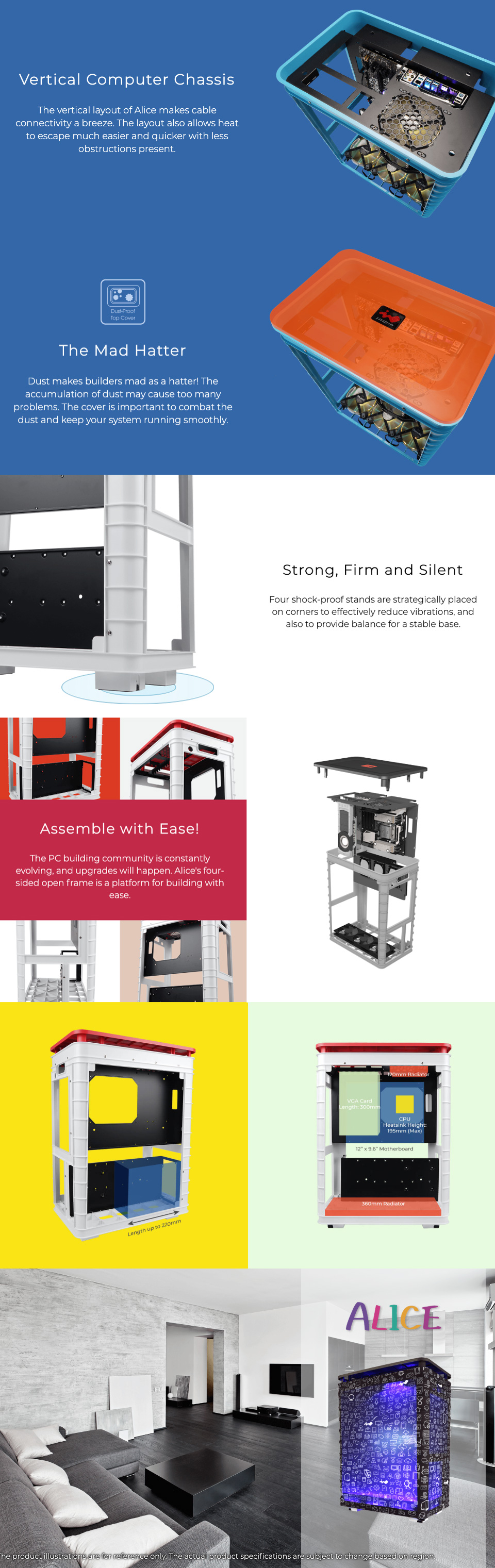 Buy InWin Alice ATX Fabric Tower Chassis Grey [ALICE-GREY] | PC Case ...