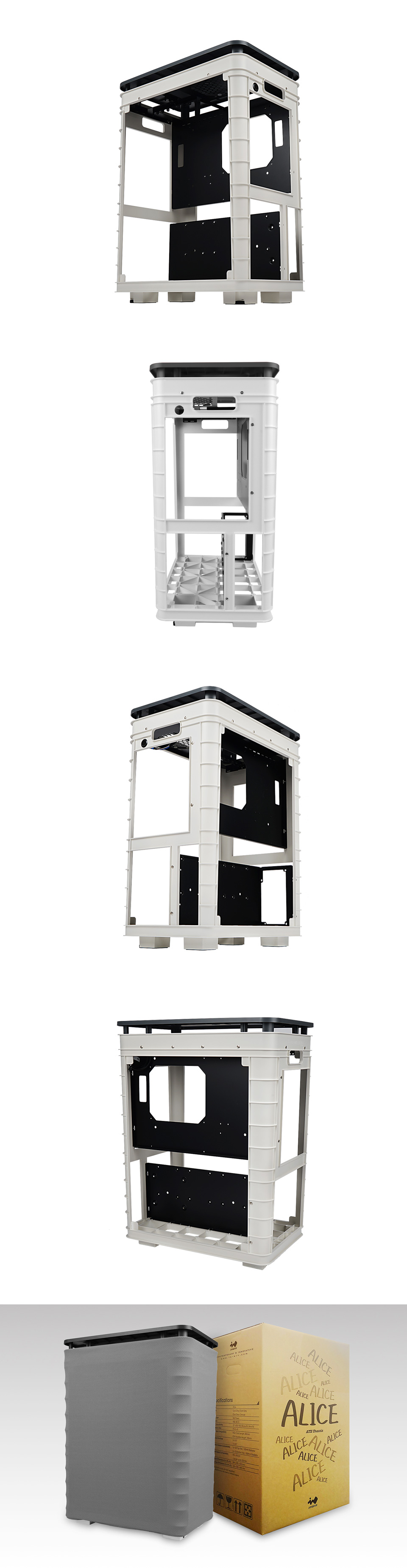 Buy InWin Alice ATX Fabric Tower Chassis Grey [ALICE-GREY] | PC Case ...