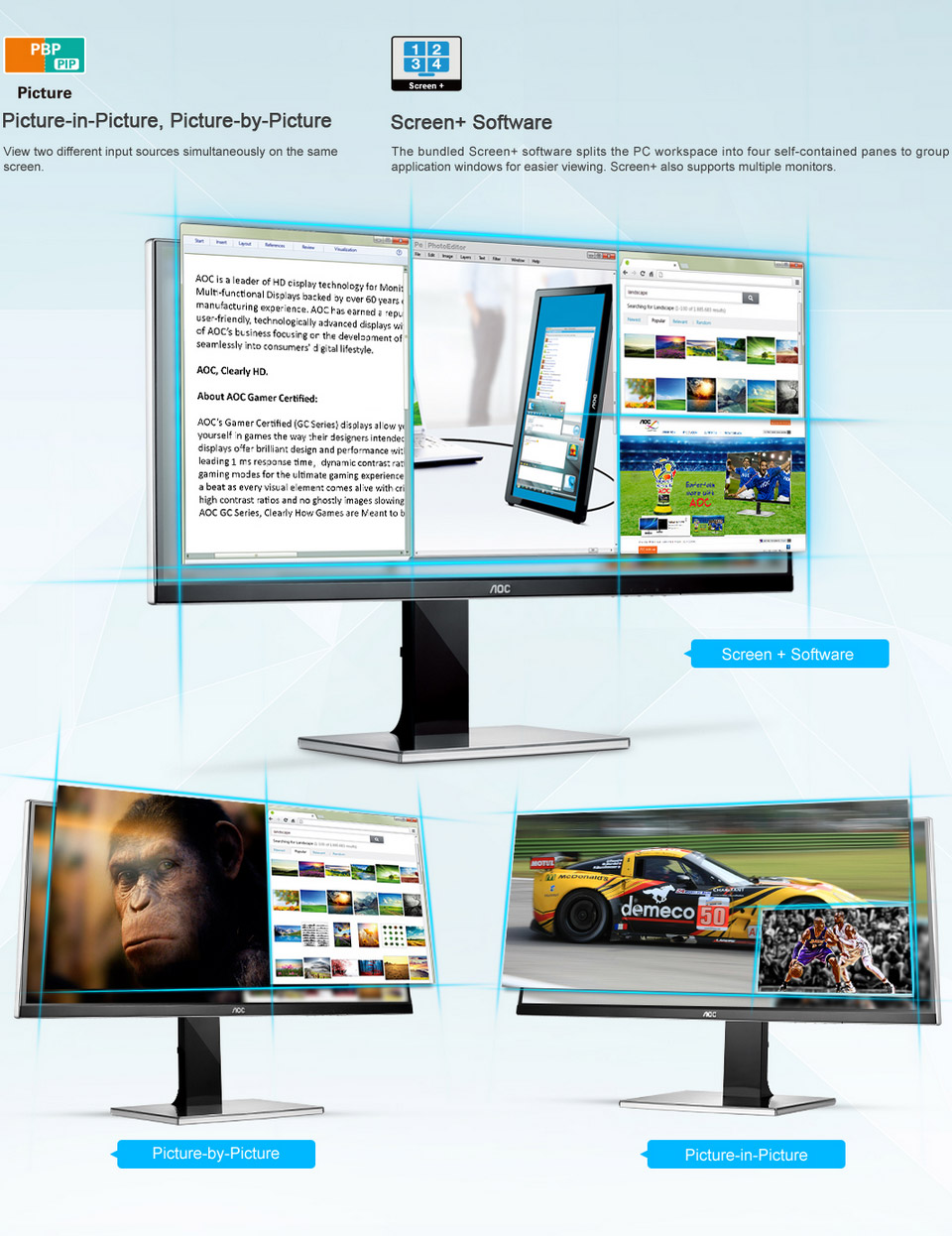 Buy AOC U3477PQU 34in Ultrawide WQHD IPS Monitor [AOC-U3477PQU] | PC ...