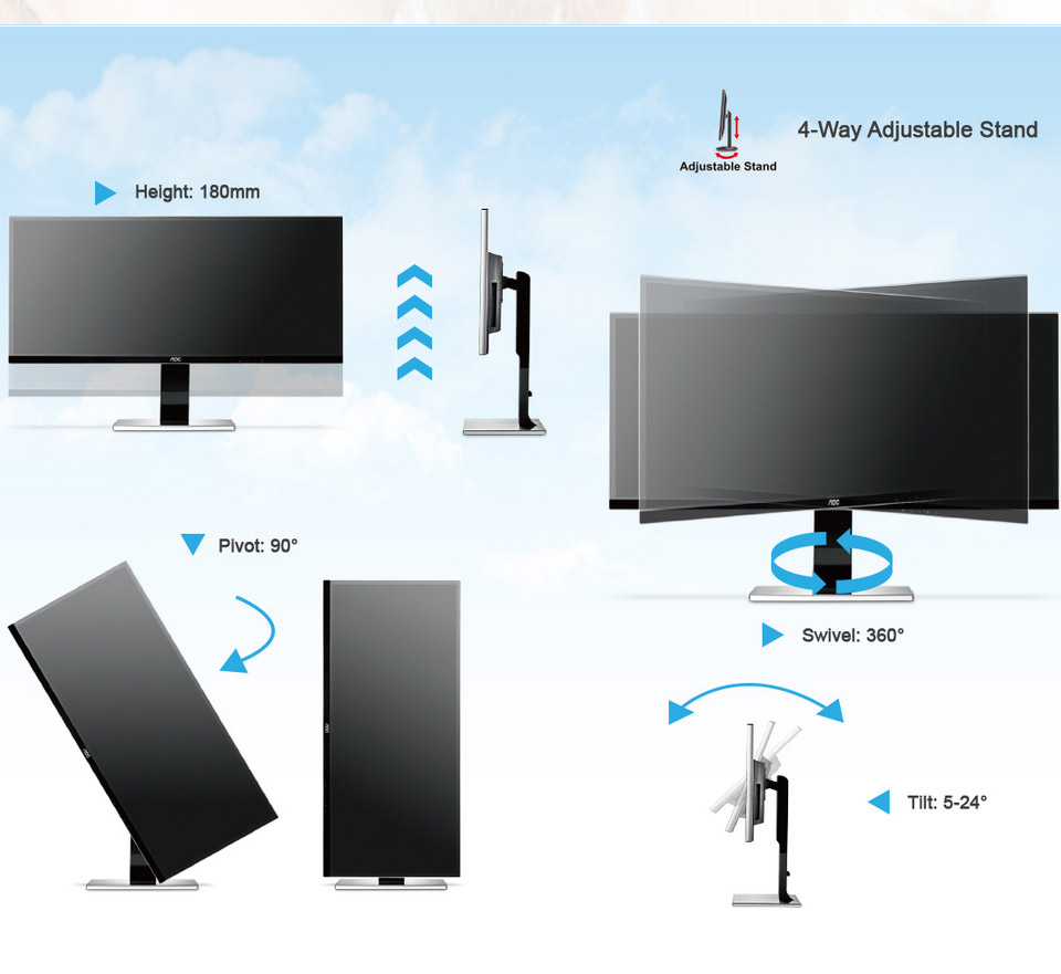 Buy AOC U3477PQU 34in Ultrawide WQHD IPS Monitor [AOC-U3477PQU] | PC ...