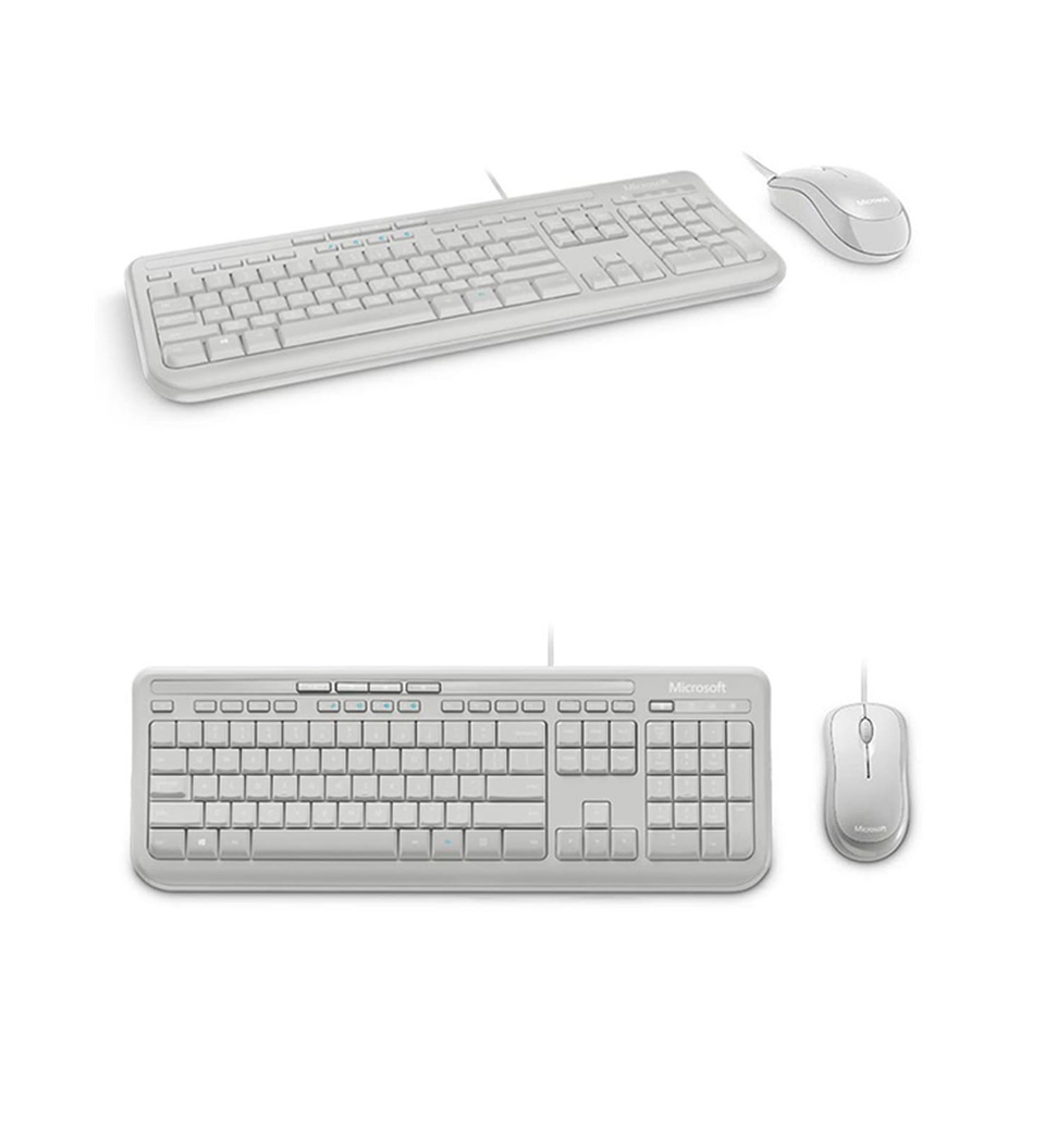 Buy Microsoft Wired Desktop 600 Keyboard & Mouse Combo - White [APB ...