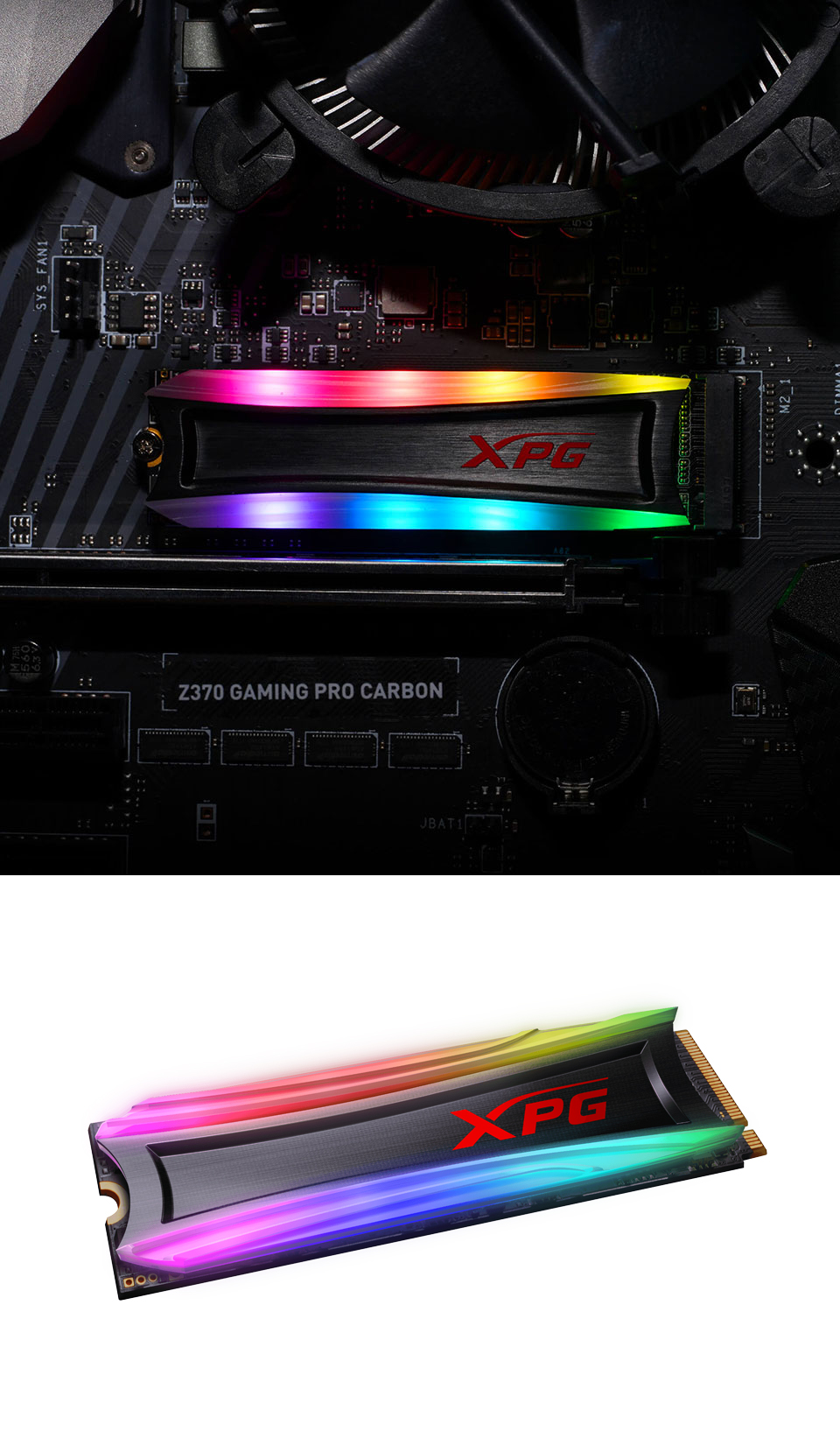 Buy ADATA XPG S40G RGB M.2 NVMe SSD 1TB [AS40G-1TT-C] | PC Case Gear ...