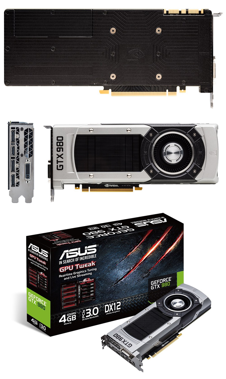Buy ASUS GeForce GTX 980 4GB [ASUS-GTX980-4GD5] | PC Case Gear Australia