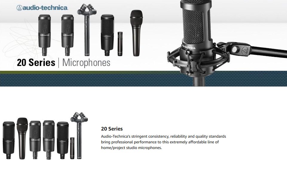 Buy Audio Technica AT2050 Multi-Pattern Condenser Microphone [AT2050 ...