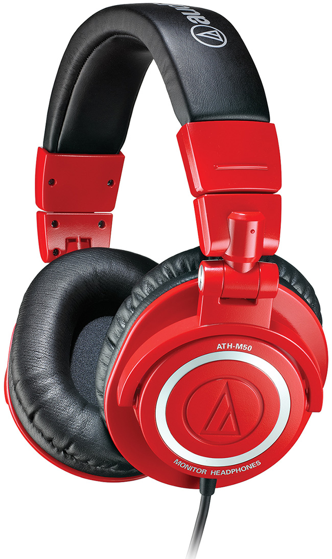 Buy Audio-Technica ATH-M50RD Professional Headphones Red [ATH-M50RD ...