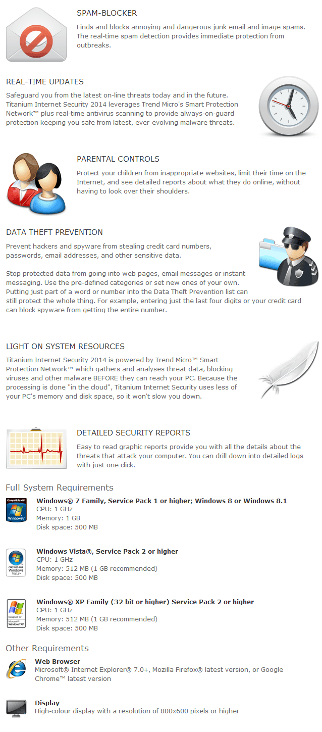 Buy Trend Micro Titanium Internet Security 2014 3 User, 1 Year OEM [AV ...