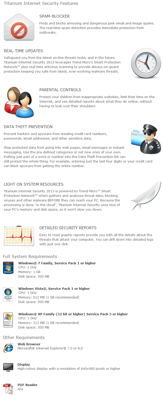 Buy Trend Micro Titanium Internet Security 2013 3 Users 1YR Retail [AV ...