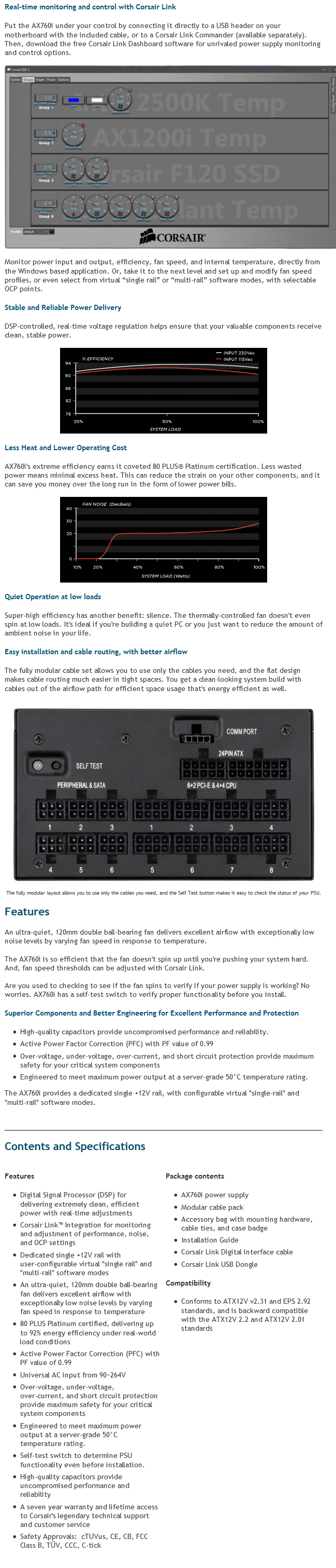 Buy Corsair AX760i Platinum Power Supply [CP-9020036-AU] | PC Case Gear ...