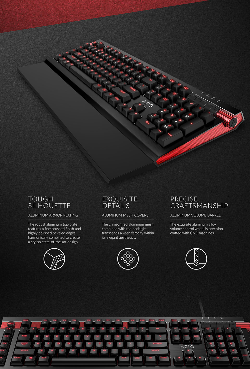 Buy Azio Armato Backlit Mechanical Keyboard Cherry Brown [AZ-ARMATO-01 ...