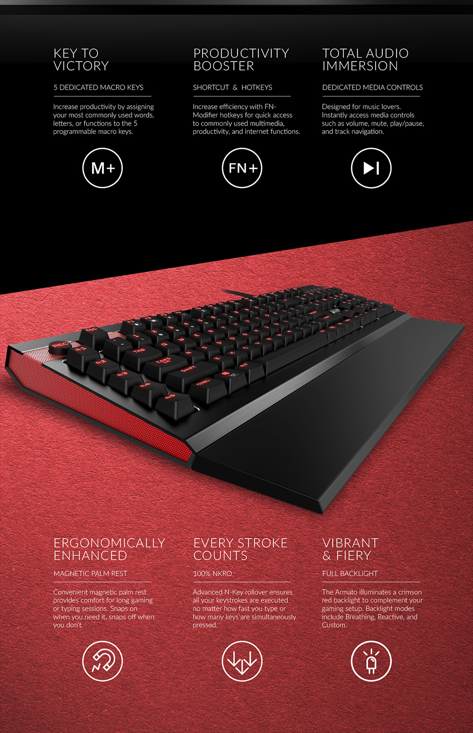 Buy Azio Armato Backlit Mechanical Keyboard Cherry Brown [AZ-ARMATO-01 ...