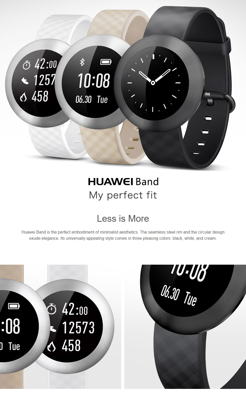 Buy Huawei Band Smart Watch / Fitness Tracker Khaki [B0(KHAKI)] | PC ...