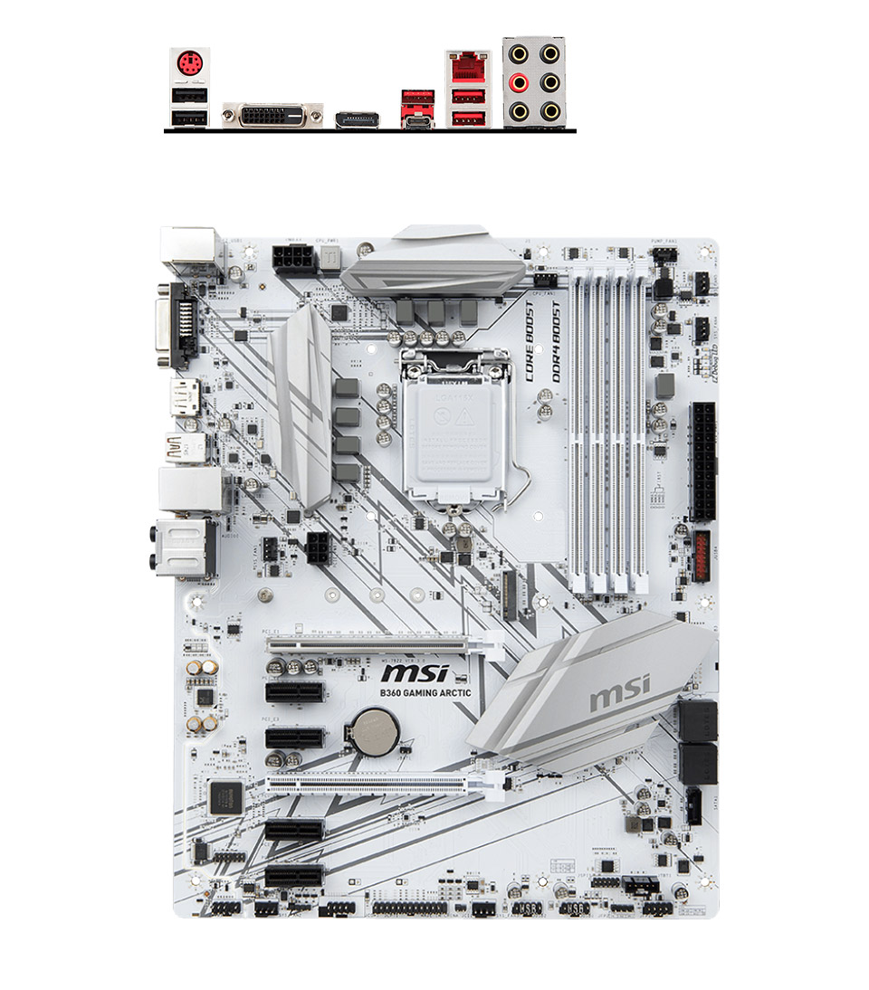 Buy MSI B360 Gaming Arctic Motherboard [B360-GAMING-ARCTIC] | PC Case ...