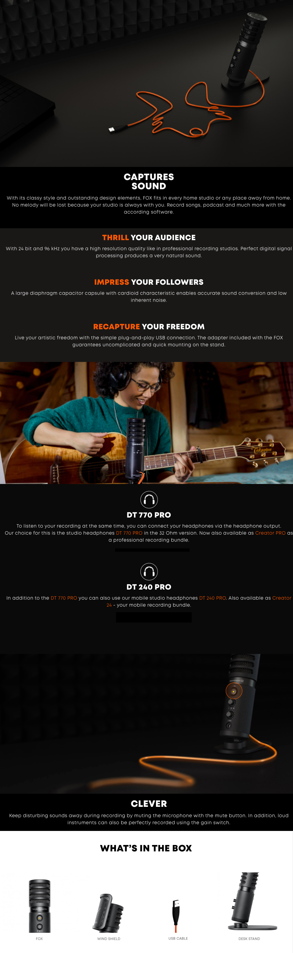 Buy Beyerdynamic Fox USB Studio Microphone [BD-727903] | PC Case Gear ...