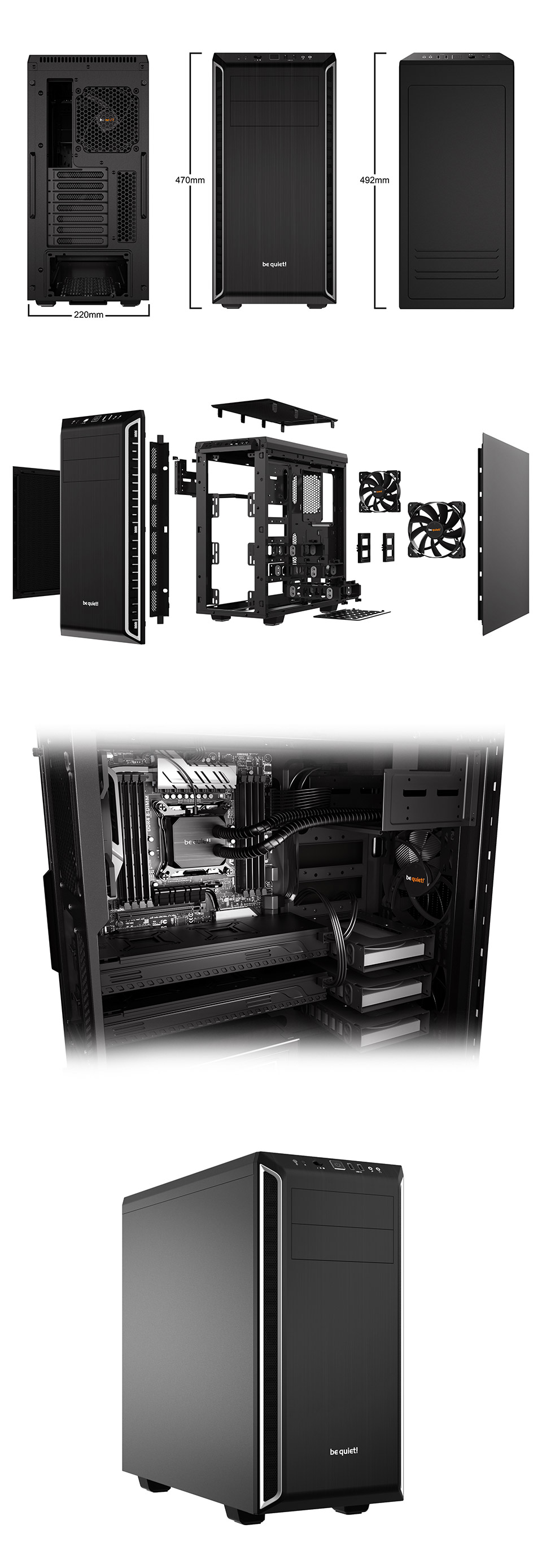 Buy be quiet! Pure Base 600 Case Silver (Open Box) [EXD-BG022] | PC ...