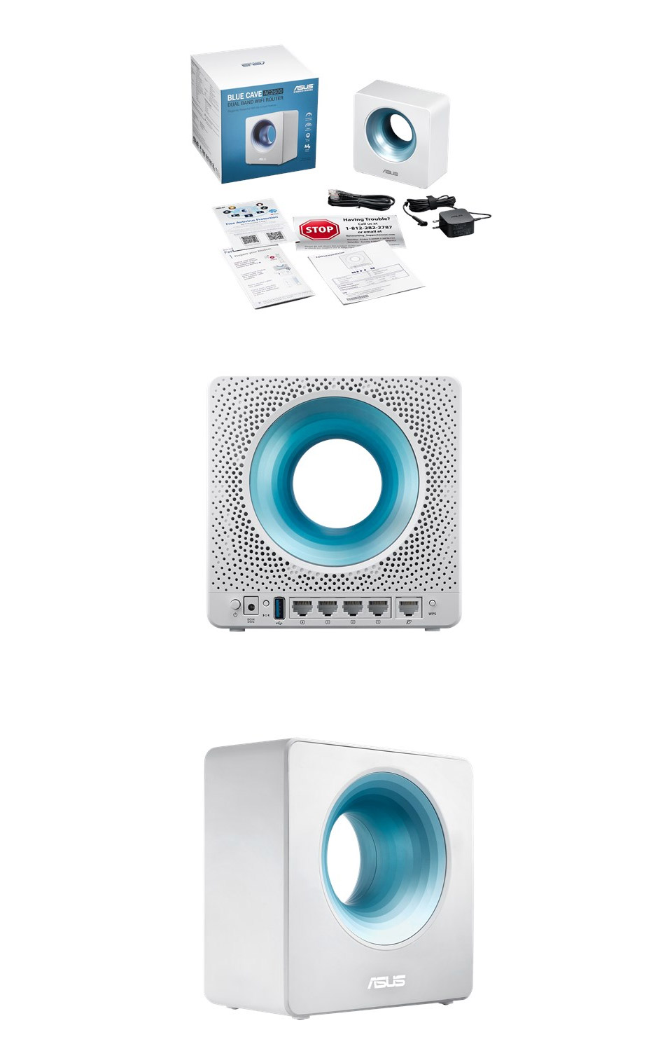 Buy ASUS Blue Cave AC2600 Dual Band WiFi Router [BLUECAVE] | PC Case ...