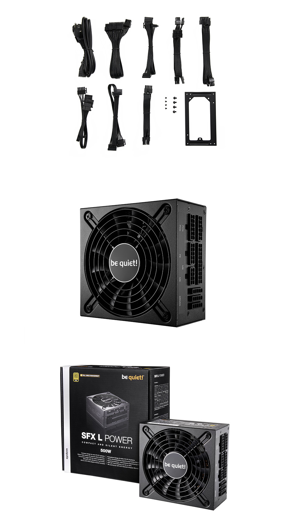 Buy be quiet! SFX-L Power 500W Power Supply [BN814] | PC Case Gear ...