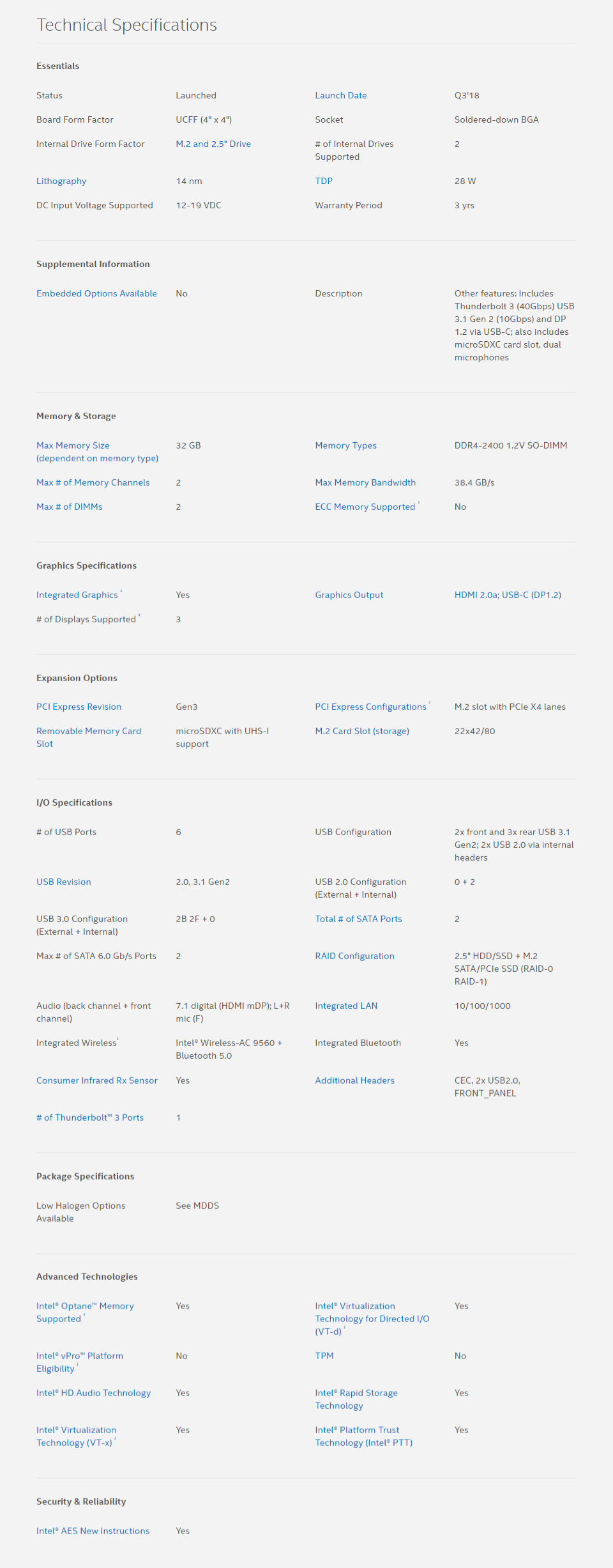 Buy Intel NUC8I3BEH 8th Gen Core i3 NUC Barebone Kit [BOXNUC8I3BEH4 ...