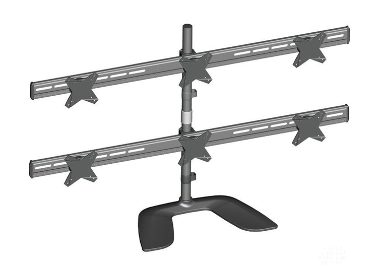Buy Brateck Six LCD Monitor Stand [BT-LDT02-T06] | PC Case Gear Australia