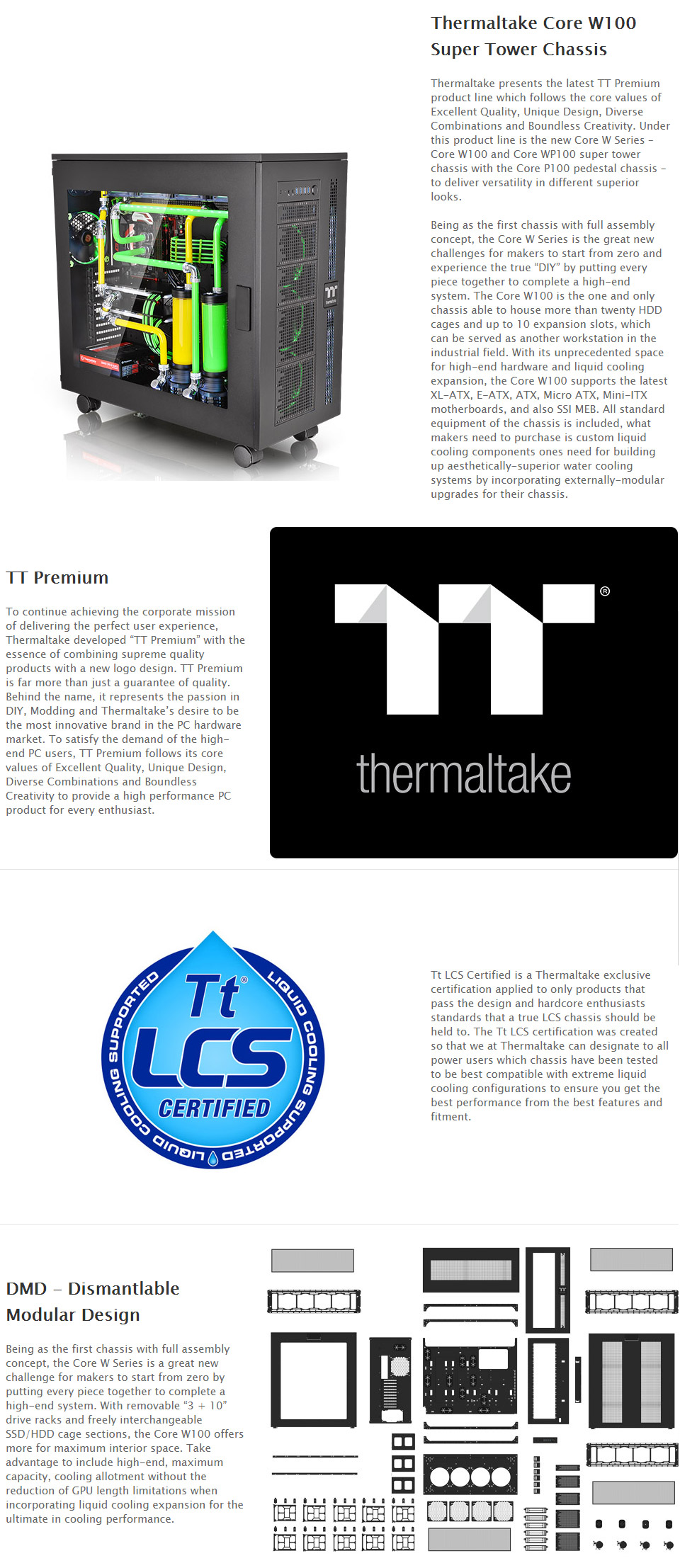 Buy Thermaltake Core W100 Super Tower Case [CA-1F2-00F1WN-00] | PC Case ...