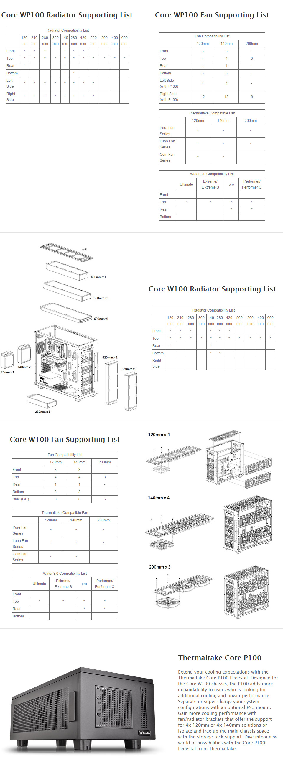 Buy Thermaltake Core WP100 Super Tower Chassis [zzzCA-1F3-00F1WN-00 ...