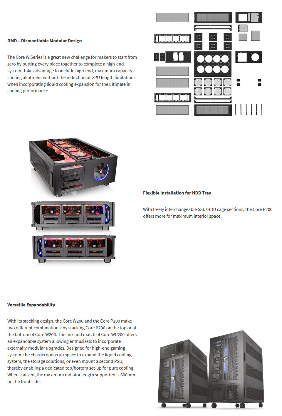 Buy Thermaltake Core P200 Pedestal Case [CA-1F4-00D1NN-00] | PC Case ...