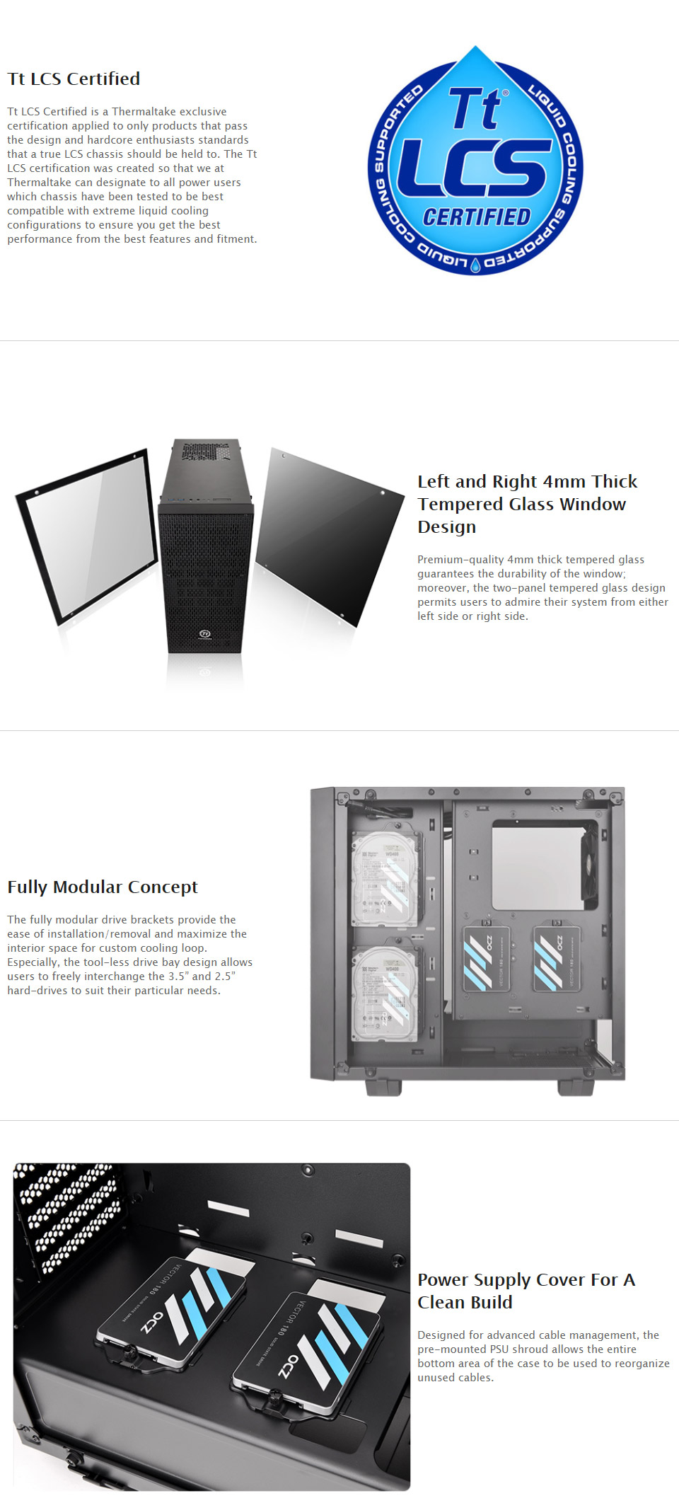 Buy Thermaltake Core G21 Tempered Glass Edition Mid-Tower Chassis [CA ...