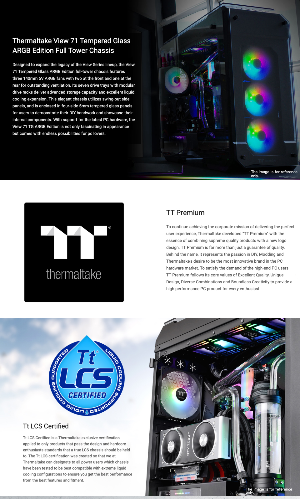 Buy Thermaltake View 71 TG ARGB Edition Full Tower Chassis [CA-1I7 ...