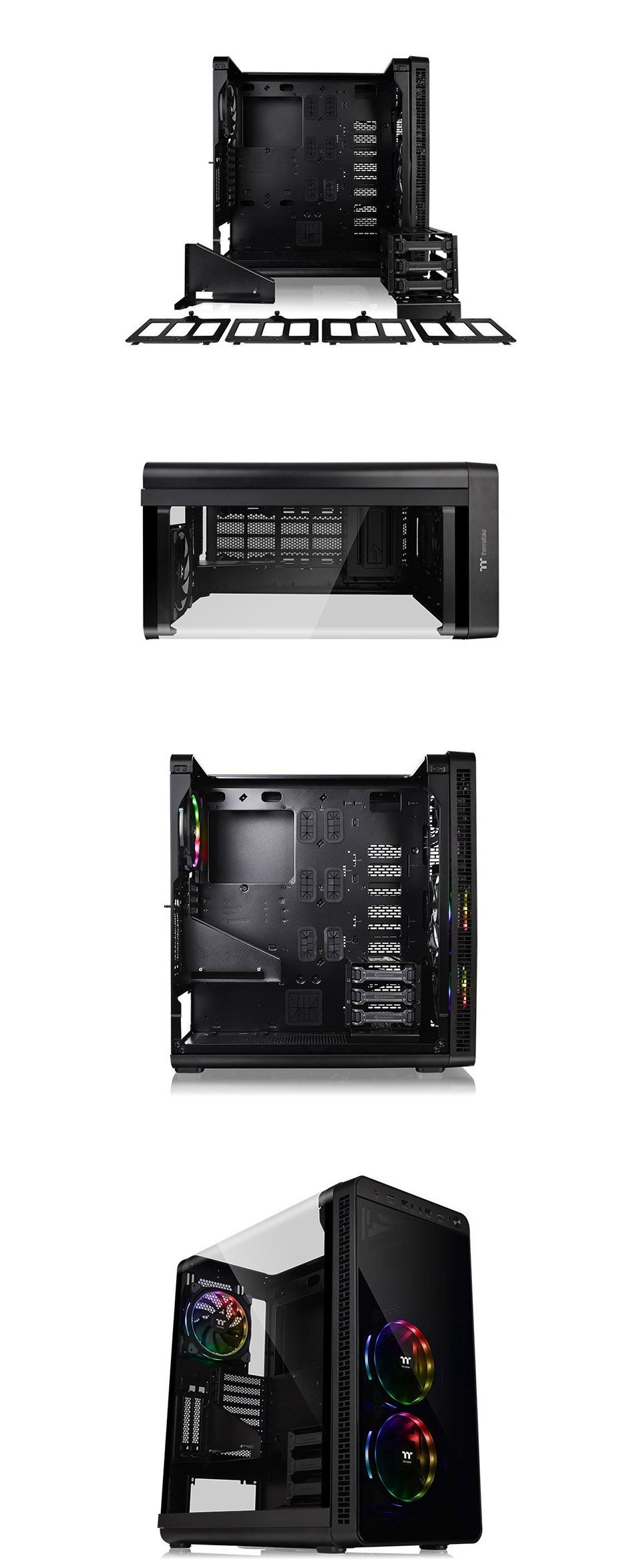 Buy Thermaltake View 37 RGB Edition Mid-Tower Chassis [CA-1J7-00M1WN-01 ...