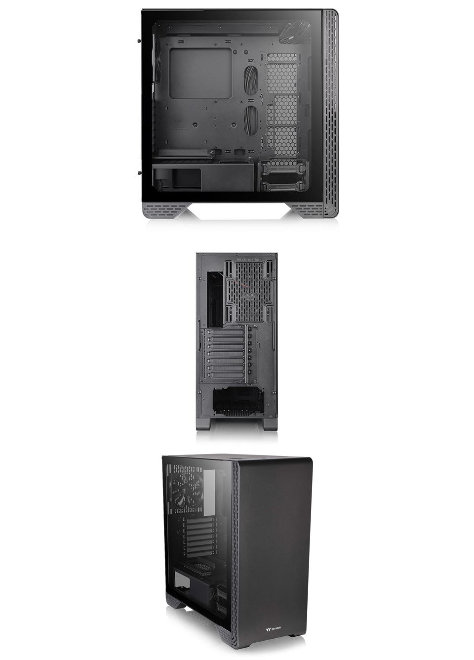 Buy Thermaltake S300 Tempered Glass Mid-Tower Case Black Edition [CA ...