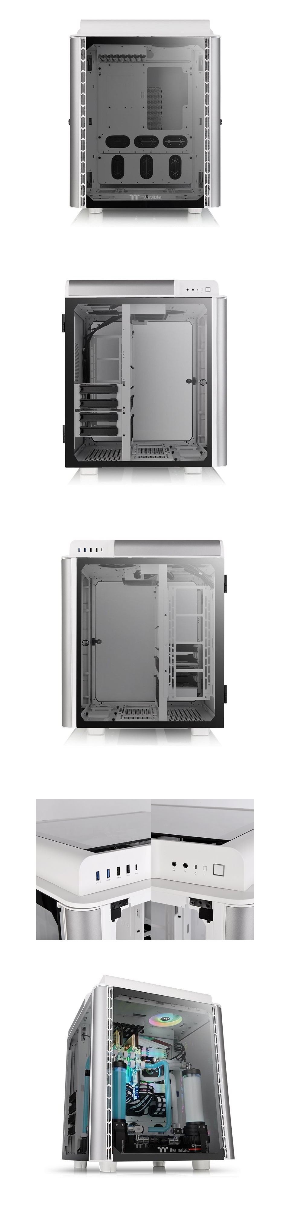 Buy Thermaltake Level 20 HT Snow Edition TG RGB Tower Case White [CA ...