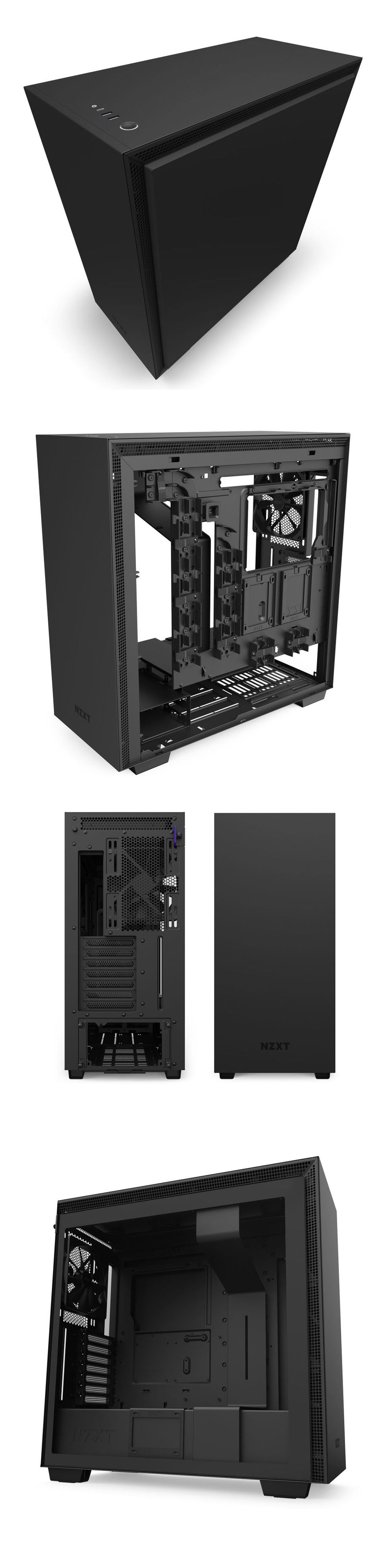 Buy NZXT H710 Mid Tower Case Matte Black/Black [CA-H710B-B1] | PC Case ...