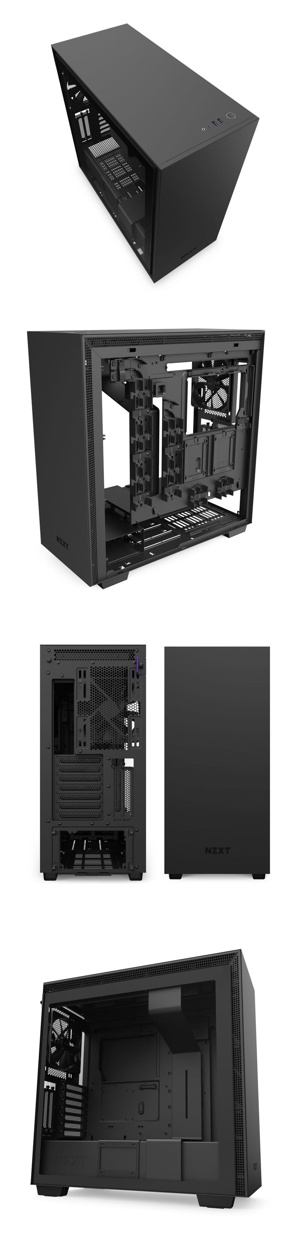 Buy NZXT H710i Smart Mid Tower Case Matte Black/Black [CA-H710I-B1 ...