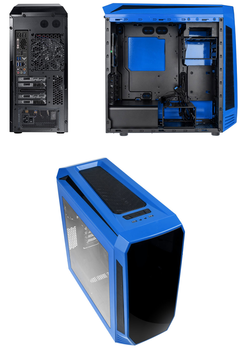 Buy BitFenix Aegis Core Case Blue [CABF-AEGIS-BU] | PC Case Gear Australia