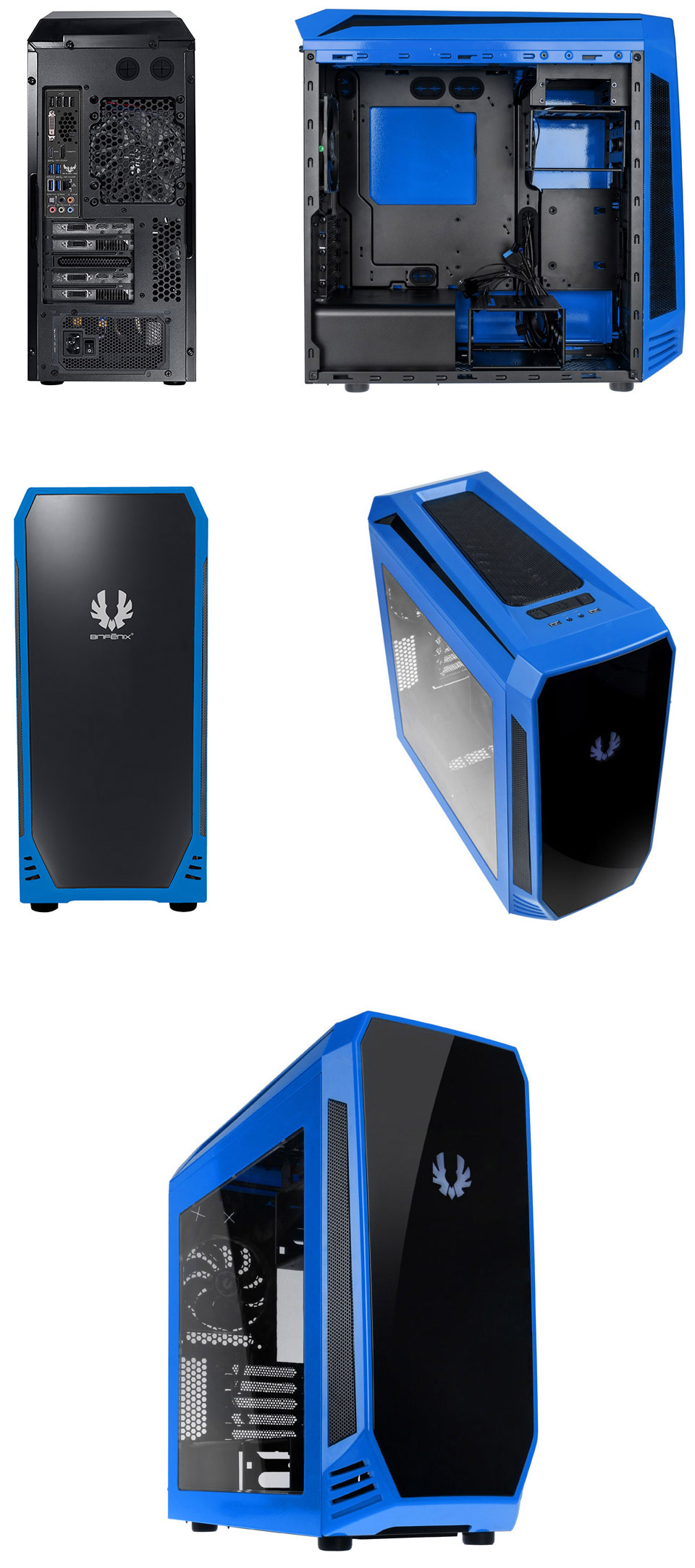 Buy BitFenix Aegis Case with Display Blue [CABF-AEGIS-D-BU] | PC Case ...