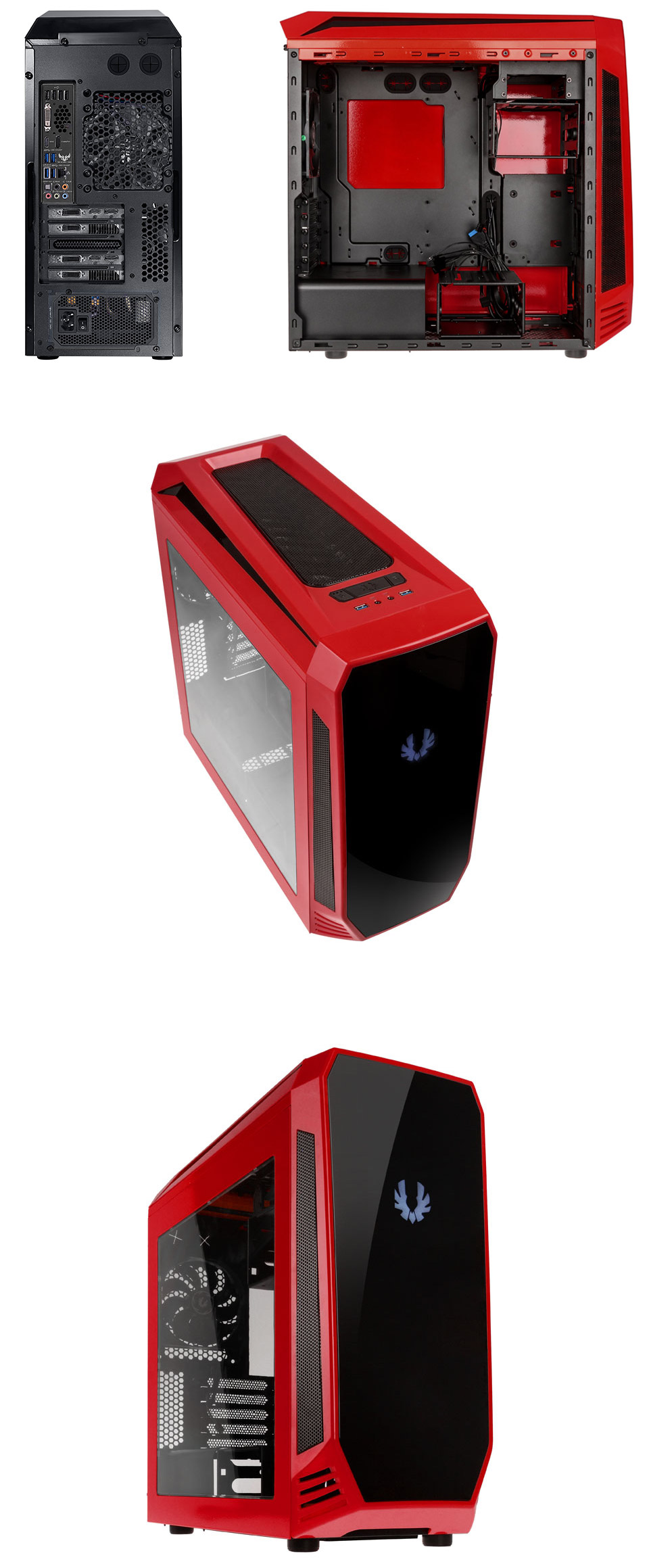 Buy BitFenix Aegis Case with Display Red [CABF-AEGIS-D-RD] | PC Case ...