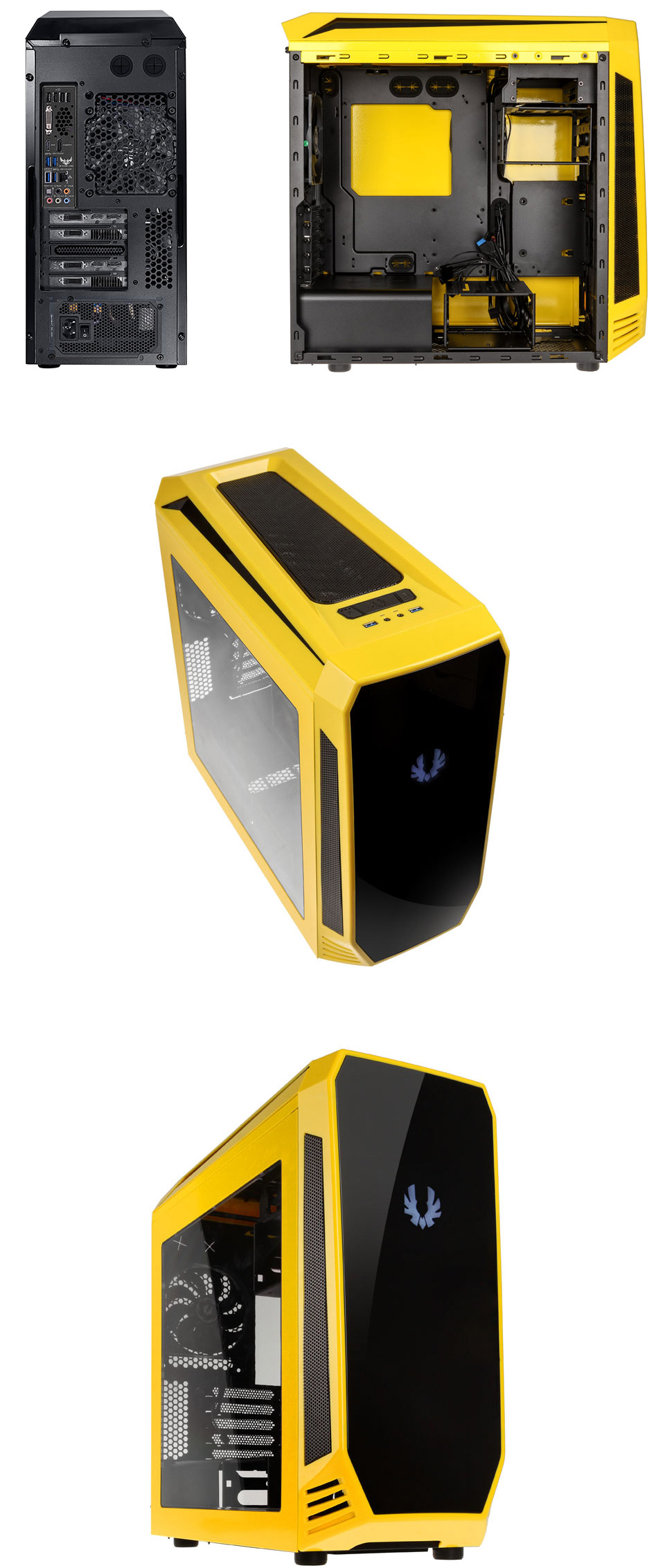 Buy BitFenix Aegis Case with Display Yellow [CABF-AEGIS-D-YE] | PC Case ...