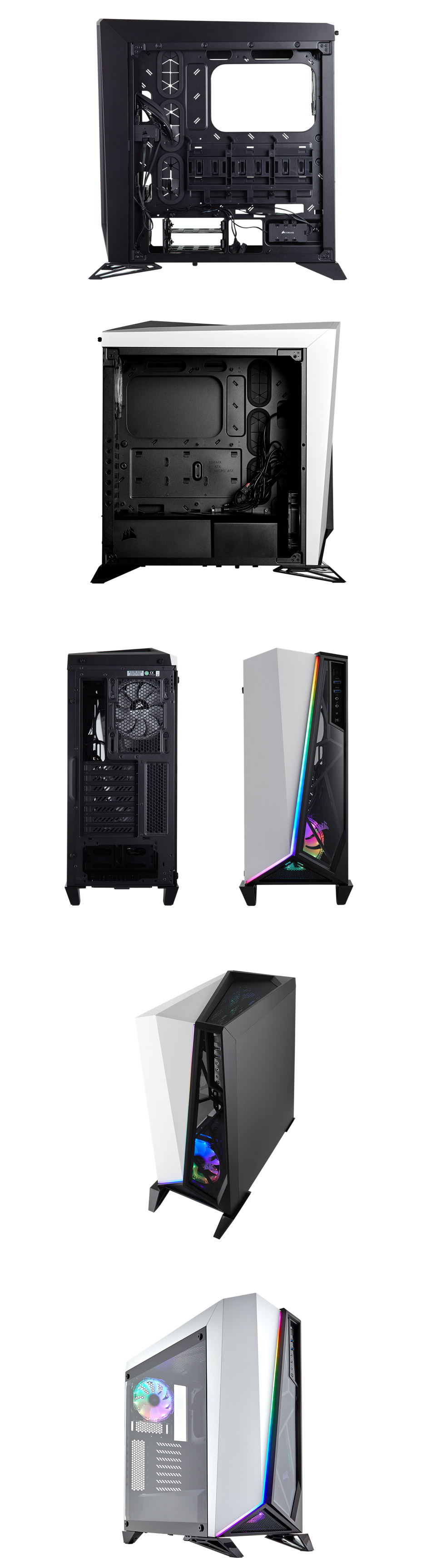 Buy Corsair Carbide SPEC Omega TG RGB Case White [CC-9011141-WW] | PC ...