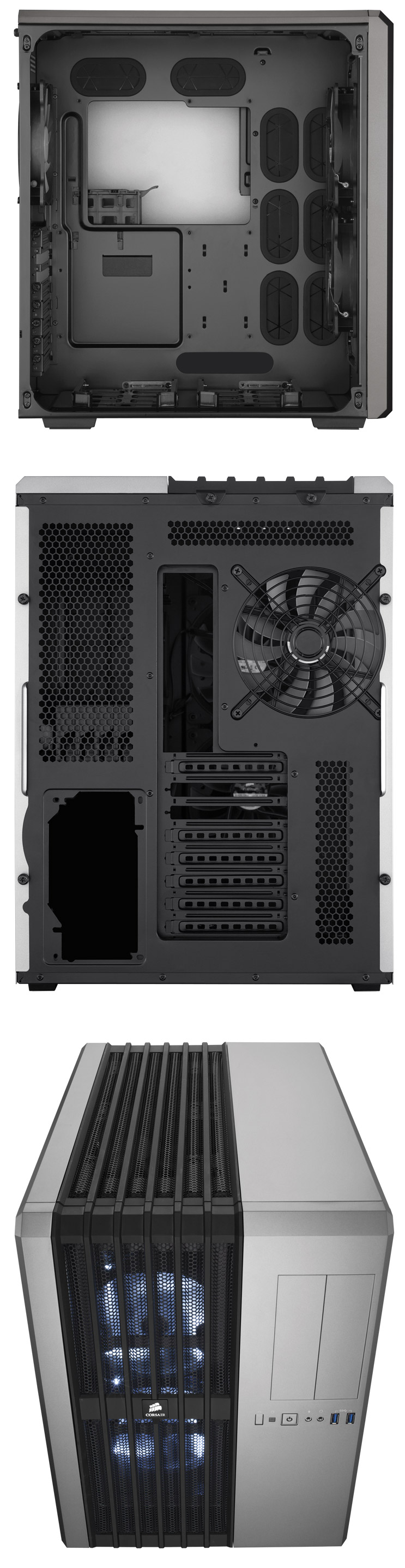Buy Corsair Carbide Air 540 High Airflow ATX Cube Case Silver [CC540R ...