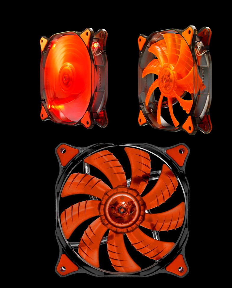 Buy Cougar CF-D12HB-R 120mm Red LED Fan [CF-D12HB-R] | PC Case Gear ...