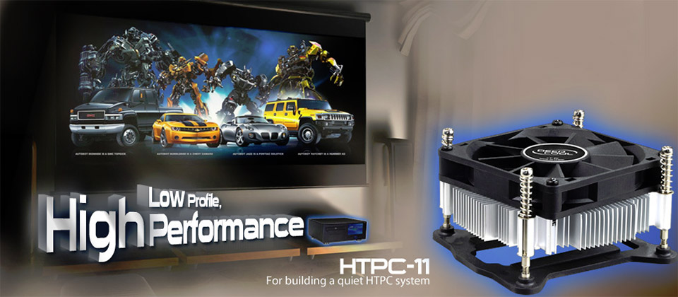 Buy Deepcool HTPC-11 Low Profile CPU Cooler [CFAN-HTPC11] | PC Case ...