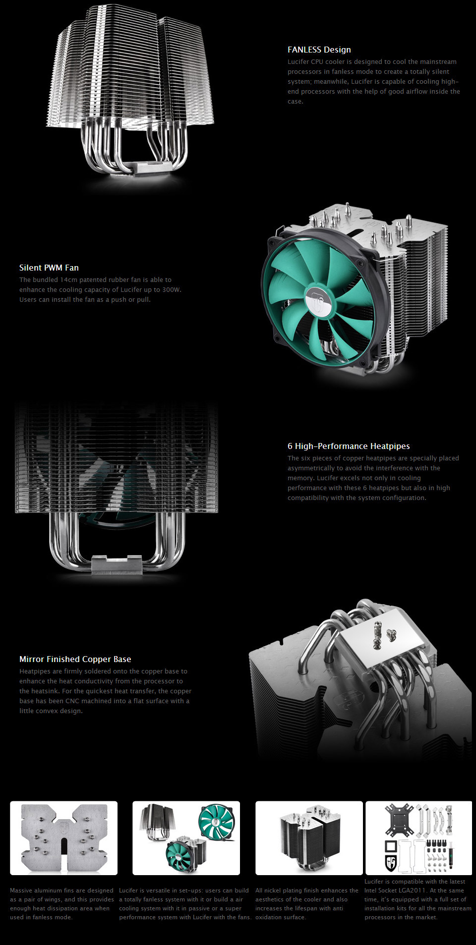 Buy Deepcool Gamer Storm Lucifer CPU Cooler [CFAN-LUCIFER] | PC Case ...