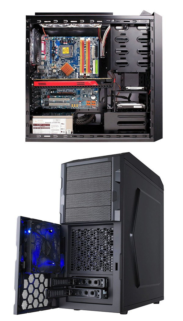 Buy CFI B1012 Diablo LT Black Case [CFI-B1012BB] | PC Case Gear Australia