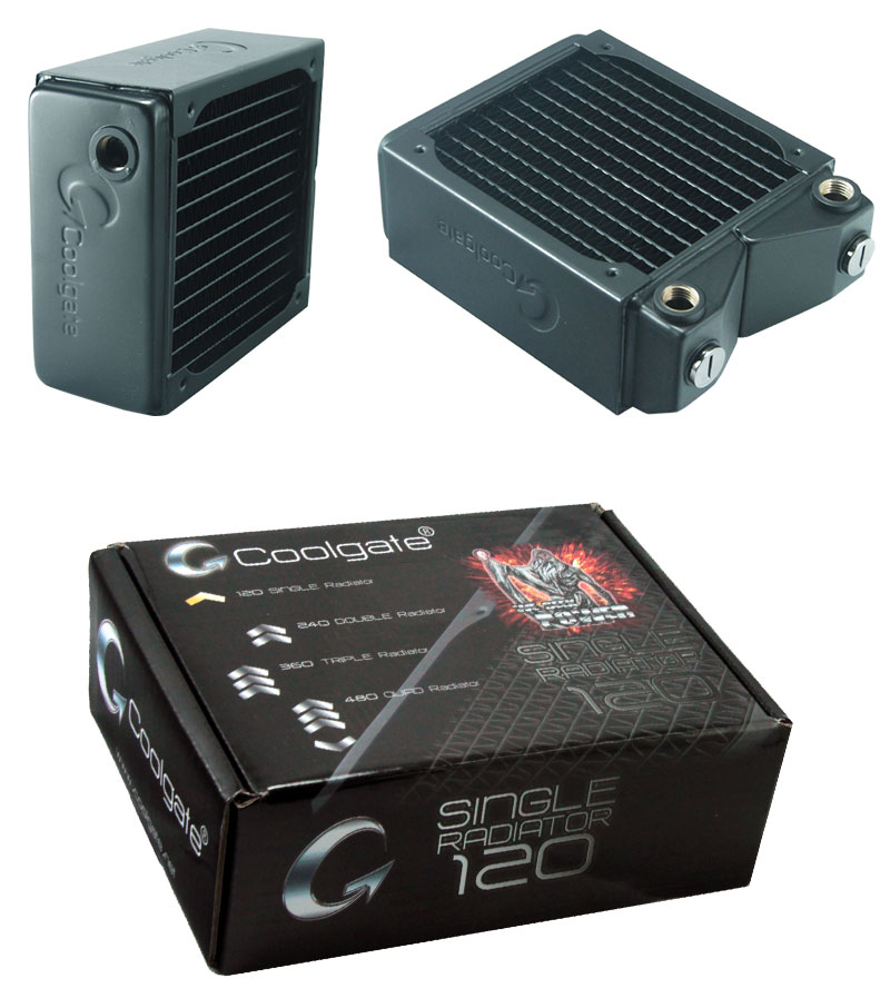 Buy Coolgate Copper Tube 120mm Radiator [CG-120] | PC Case Gear Australia