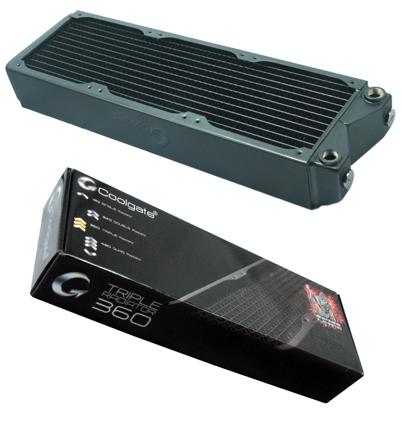 Buy Coolgate Copper Tube 360mm Radiator [CG-360] | PC Case Gear Australia