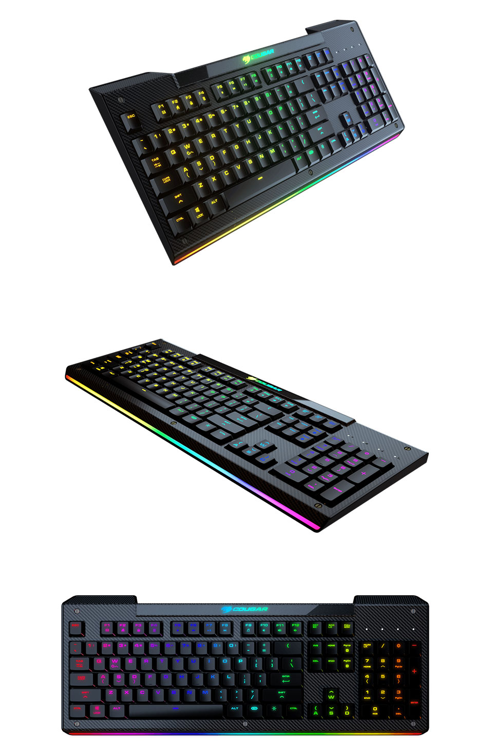 Buy Cougar Aurora S RGB Membrane Keyboard [CGR-AURORA-S] | PC Case Gear ...