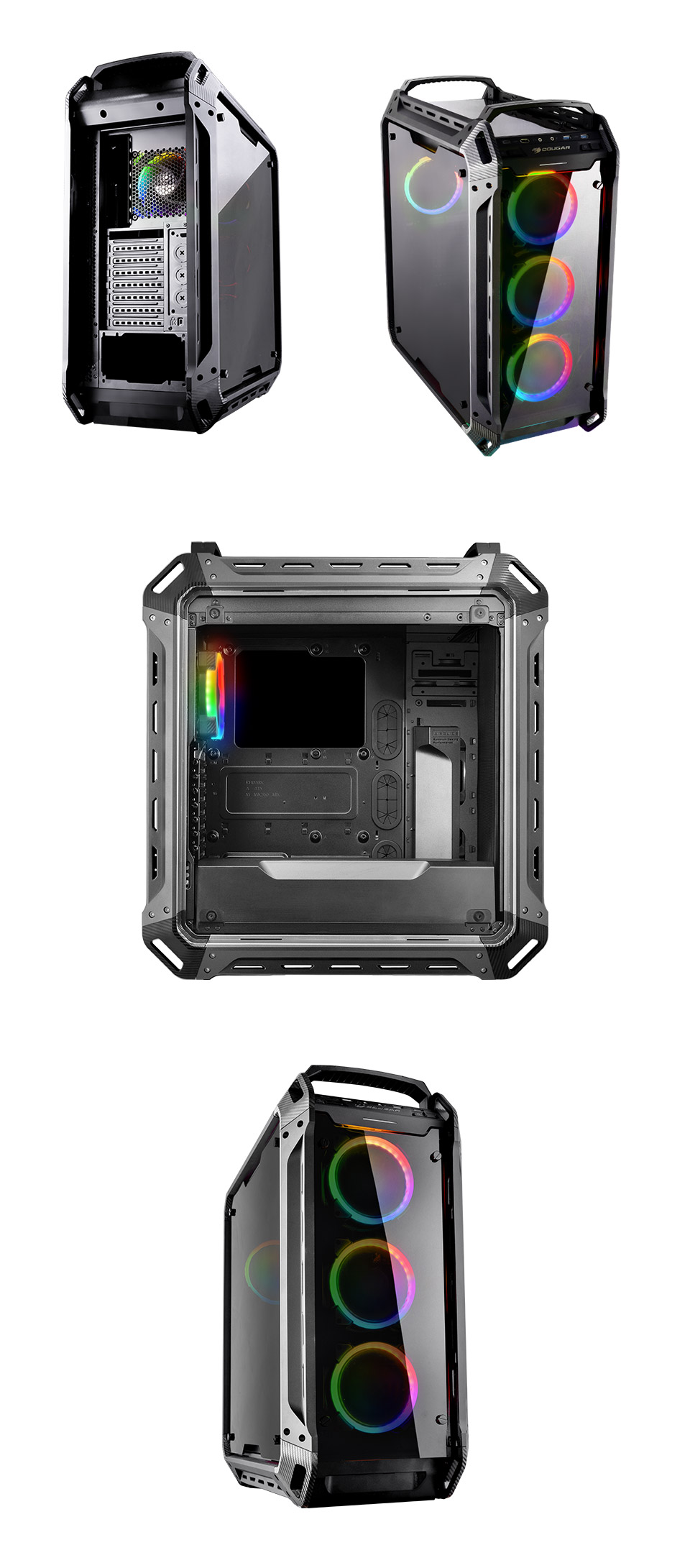 Buy Cougar Panzer Evo RGB TG Full Tower Case [CGR-PANZER-EVO-RGB] | PC ...