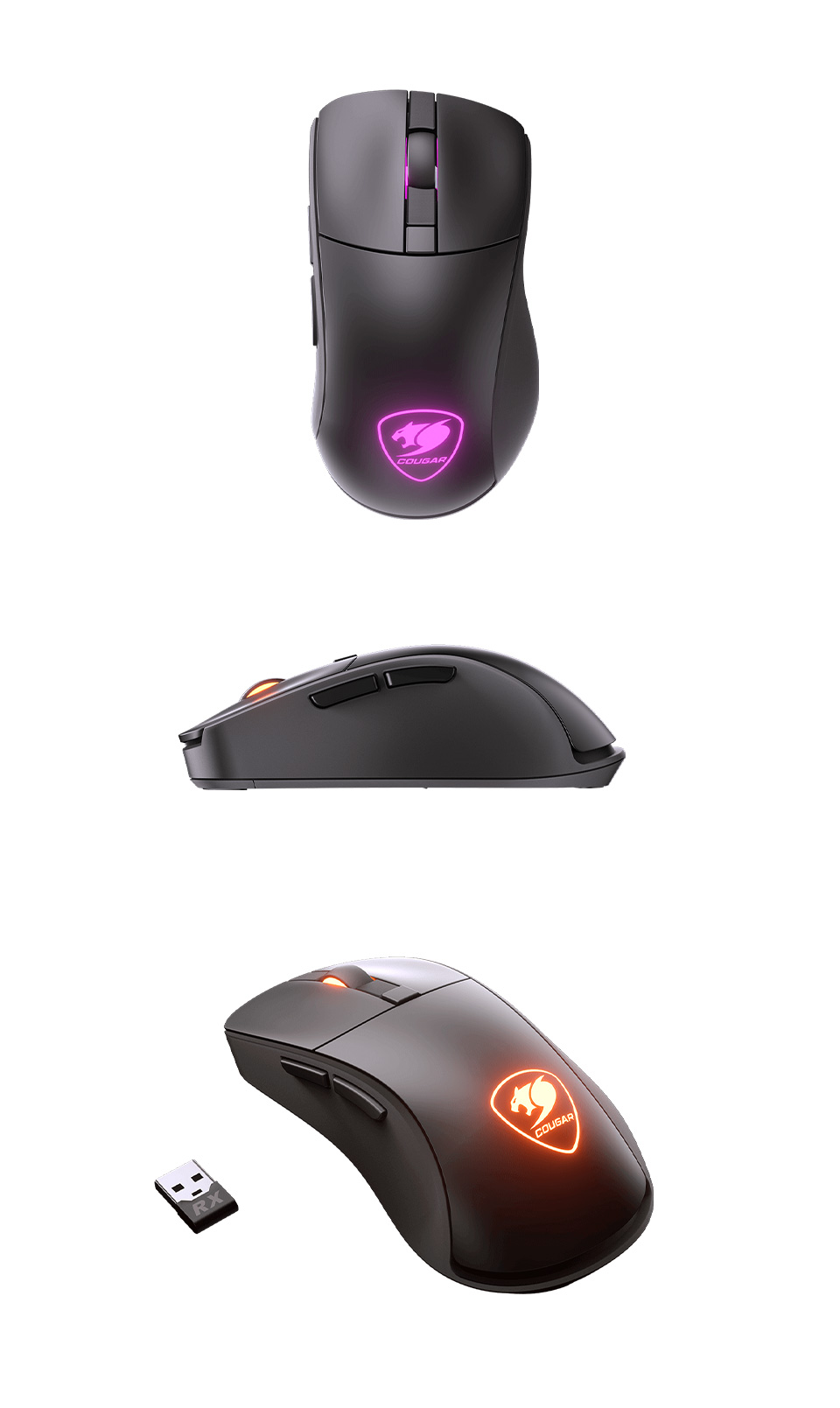 Buy Cougar Surpassion RX Wireless Gaming Mouse Black [CGR-SURPASSION-RX ...