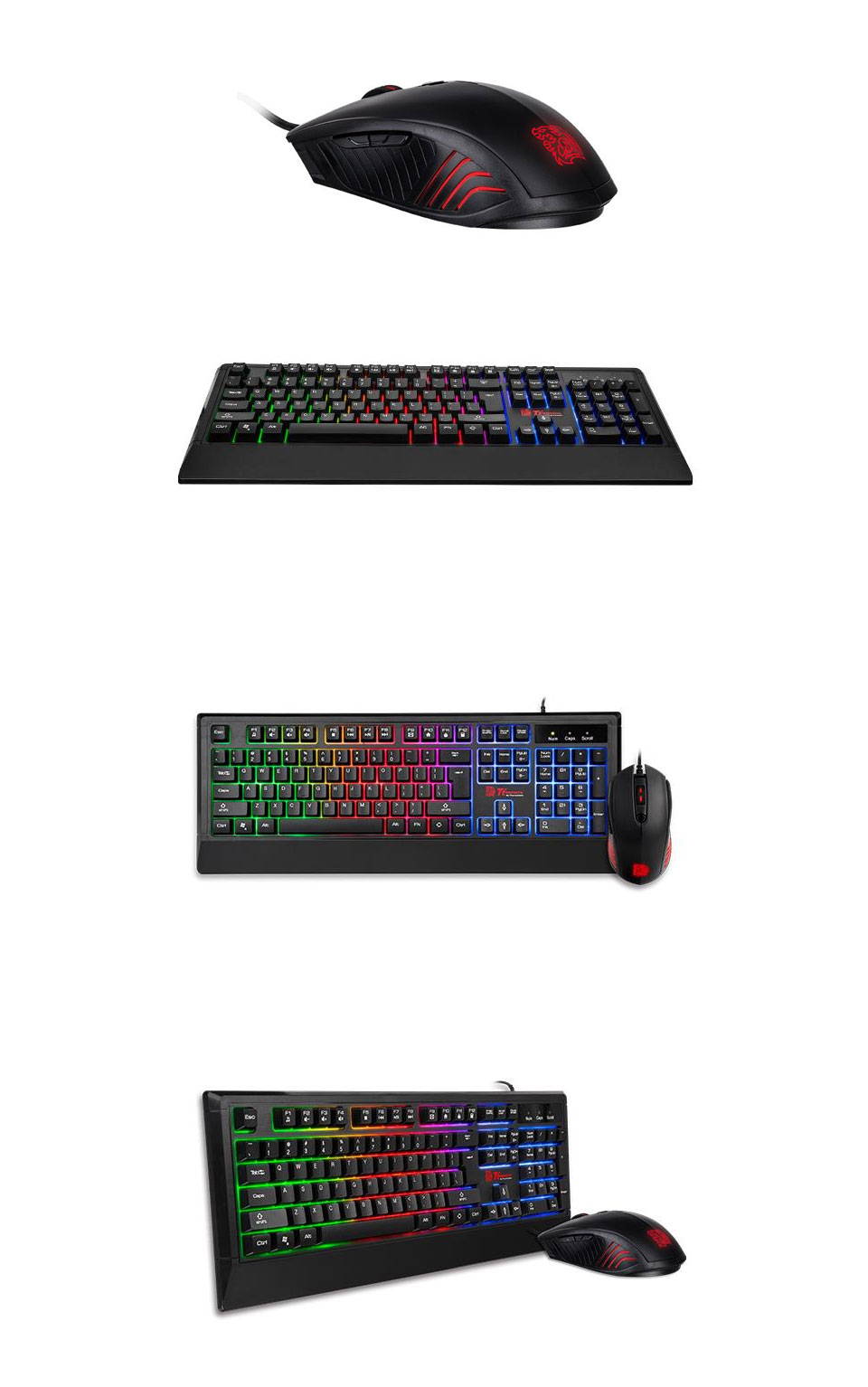 Buy Tt eSPORTS Challenger Duo RGB Mouse Keyboard Combo [CM-CHD-WLXXPL ...