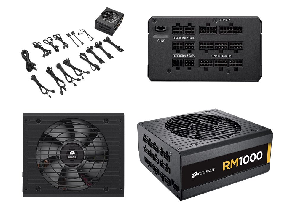 Corsair RM-1000 80 Plus Gold Power Supply [CP-9020062-AU] : PC Case Gear